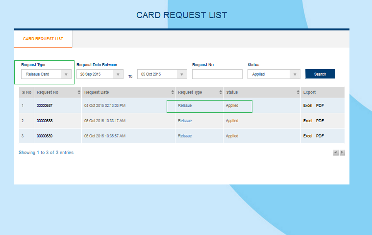Click the request to see the approve/reject screen.